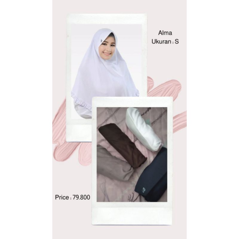 Jual Kerudung Sekolah Anak Instan SD SMP SMA Alma Rabbani ORI | Shopee Indonesia