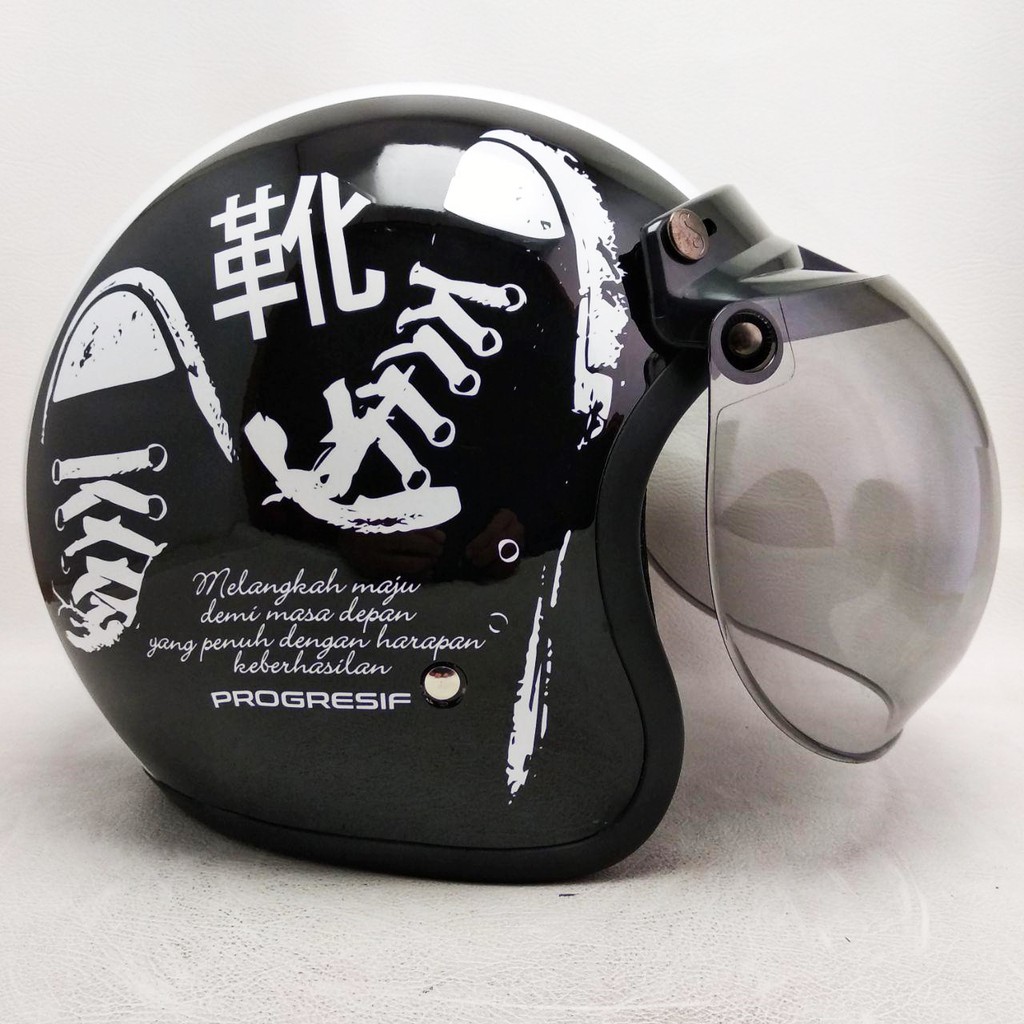 Jual HELM BOGO RETRO SEPATU Glossy Helm Bahan Premium dan Unik | Shopee ...