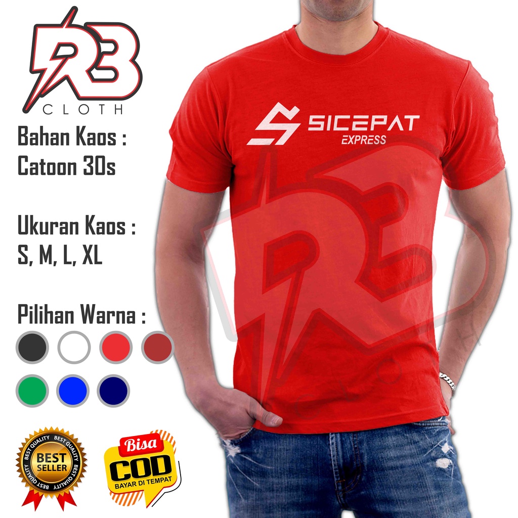 Jual Baju Koas SiCepat Express Logo V2 Kaos Perusahaan Kaos Expedisi ...