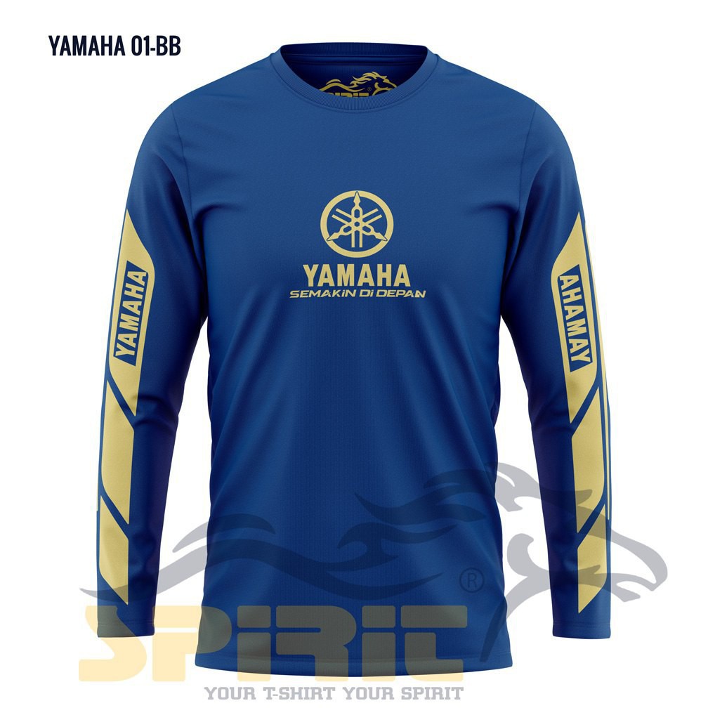 Jual KAOS YAMAHA BAJU GAMBAR LOGO YAMHA LENGAN PANJANG | Shopee Indonesia