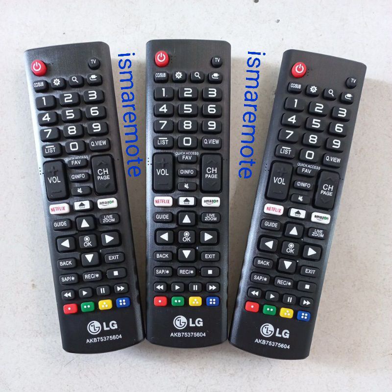 Jual REMOTE REMOT TV LG smart LCD LED Netflik Amazone AKB75375604 ...