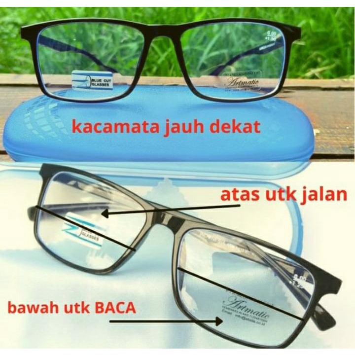 Jual Kacamata baca umur lansia double focus jarak dekat dan jauh ...