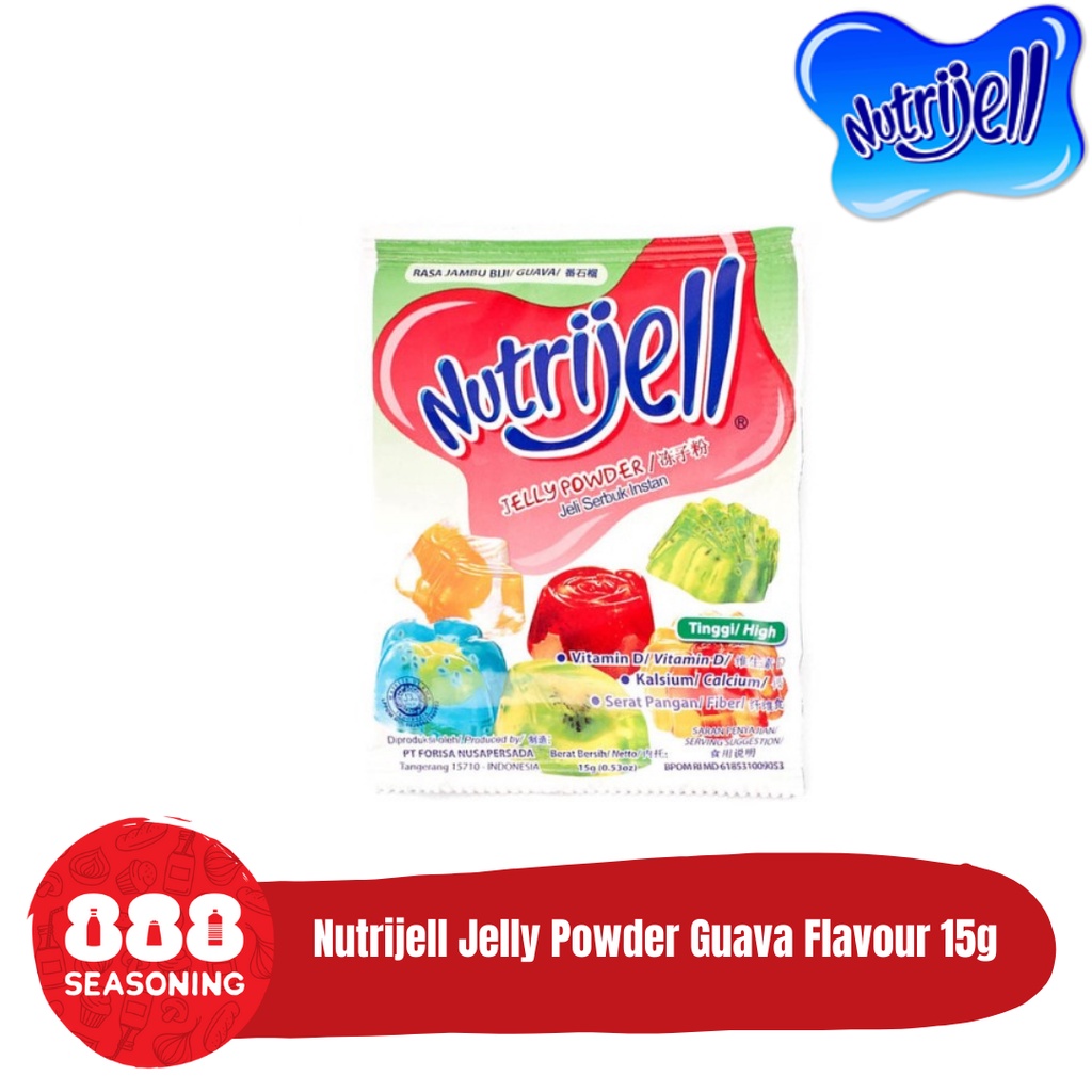 Jual NUTRIJELL REGULER GUAVA/ JAMBU BIJI FLAVOUR JELLY POWDER 15g ...