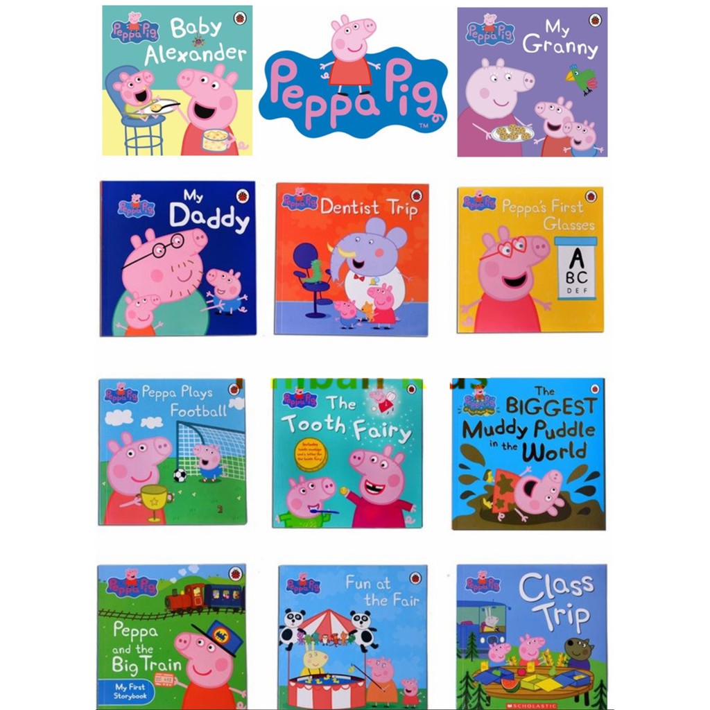 Jual [LOGU] Buku cerita peppa pig anak, Buku impor peppa pig 20 buku ...