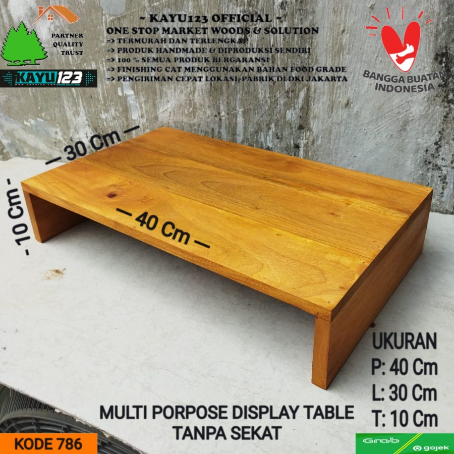 Jual Meja stand display tanpa skat (P)40cm (L)30cm (T)15cm table ...