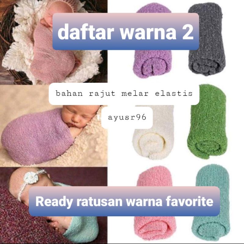 Jual Bedong Selimut Bungkus Rajut Stretch Untuk Properti Fotografi ...