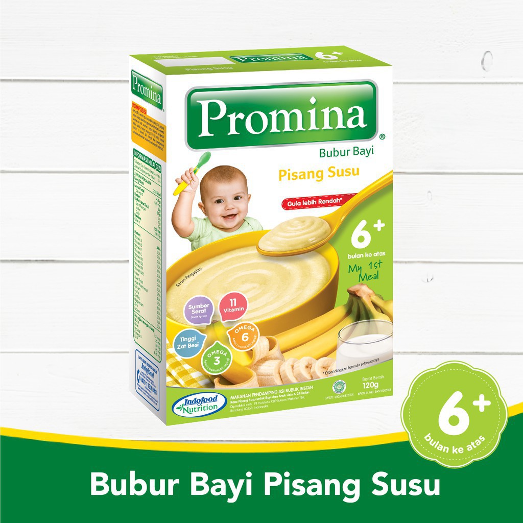 Jual Sereal Promina Bubur Bayi milky beras merah / smooth kacang hijau ...