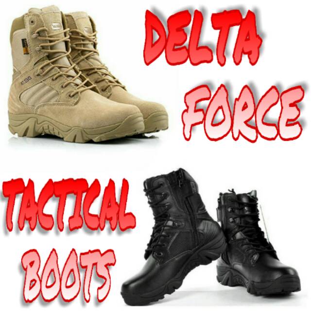 Jual SEPATU DELTA FORCE TACTICAL BOOTS 8" / SEPATU LAPANGAN GUNUNG ...