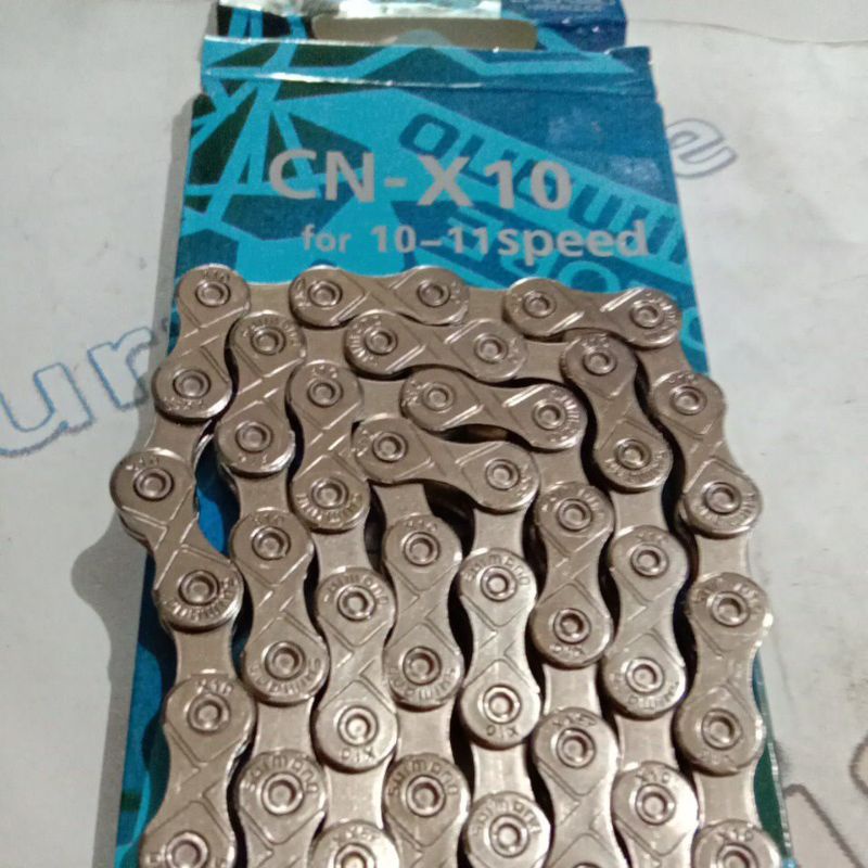 Jual rantai sepeda 10 speed shm X10 rantai sepeda lipat mtb balap full ...