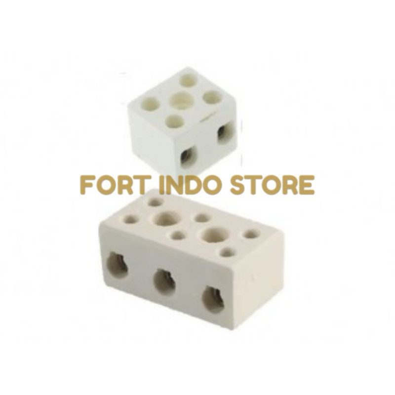 Jual terminal block keramik 3p 30A | Shopee Indonesia