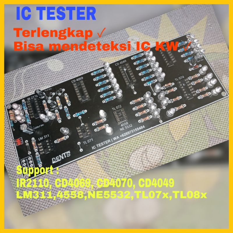 Jual Termurah...! IC Tester IR2110, CD4069, CD4070,CD4049, LM311, TL07x ...