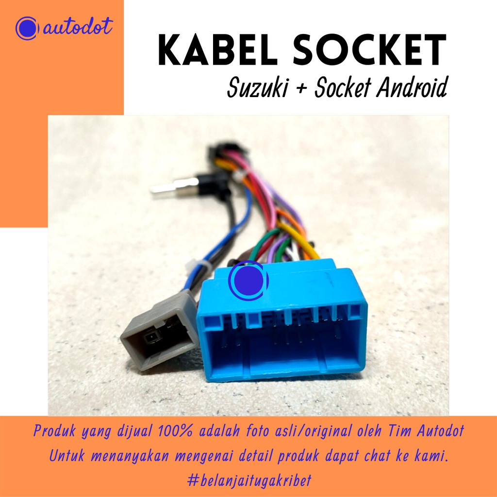 Jual Kabel Soket Headunit Android Suzuki / Socket OEM Suzuki PNP Head Unit Android 16 Pin ...