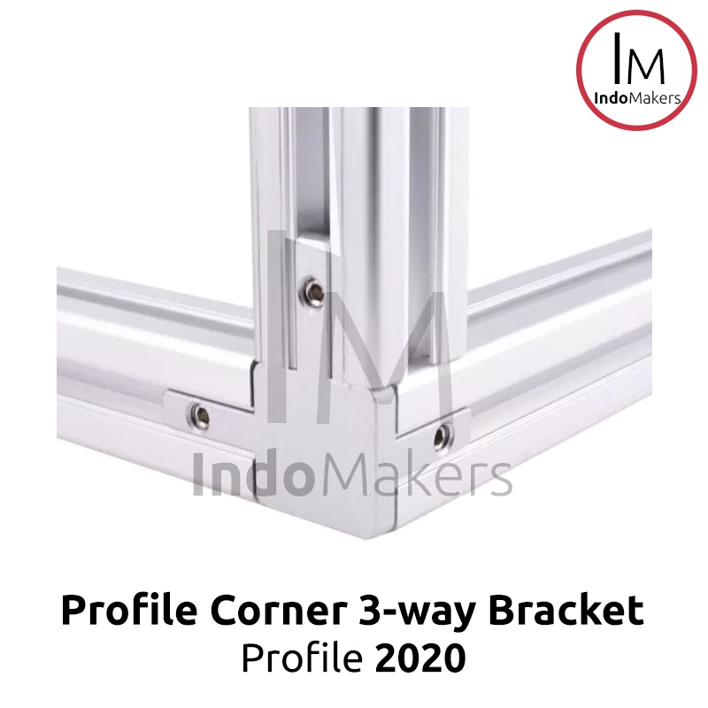 Jual Bracket Profile 2020 3-way Corner / Inner 3-way Joint Corner ...