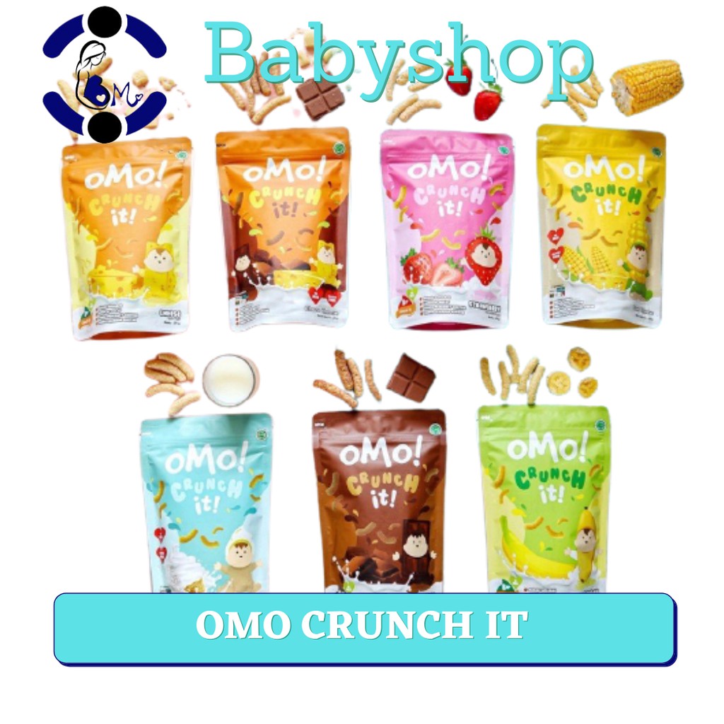Jual OMO MURAH SNACK CRUNCH IT / SWEET BITES / UNICORN ROLL SNACK SEHAT ...