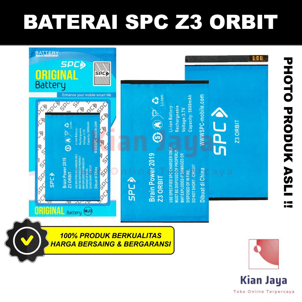 Jual Baterai Handphone SPC Z3 Orbit Original OEM Batrai Batre Battery ...