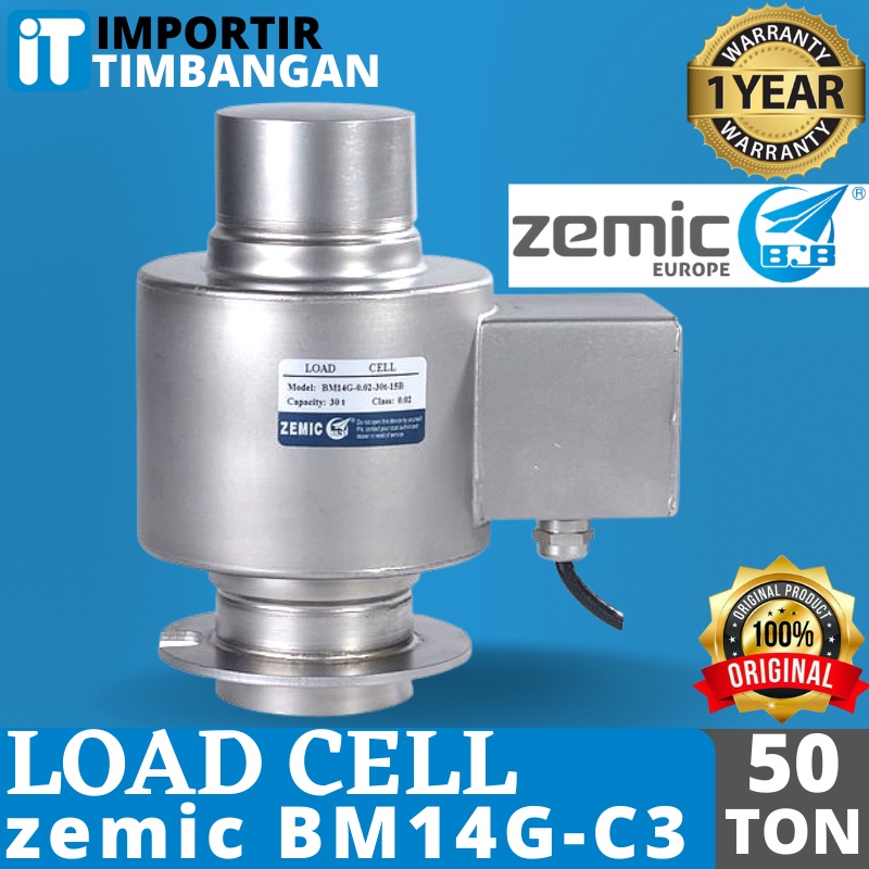 Jual Load Cell Timbangan Digital Zemic BM14G-C3 50 ton LOADCELL ZEMIC ...