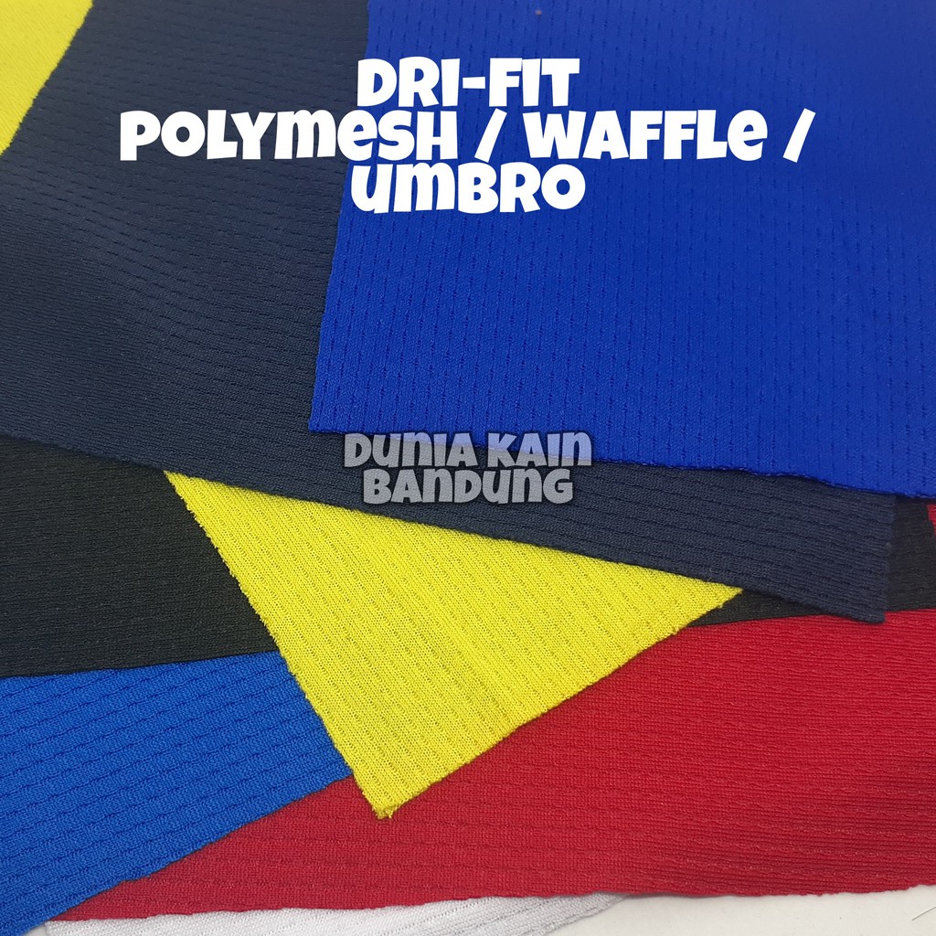 Jual Bahan Kain Drifit Polymesh / Waffle / Umbro Dryfit | Shopee Indonesia