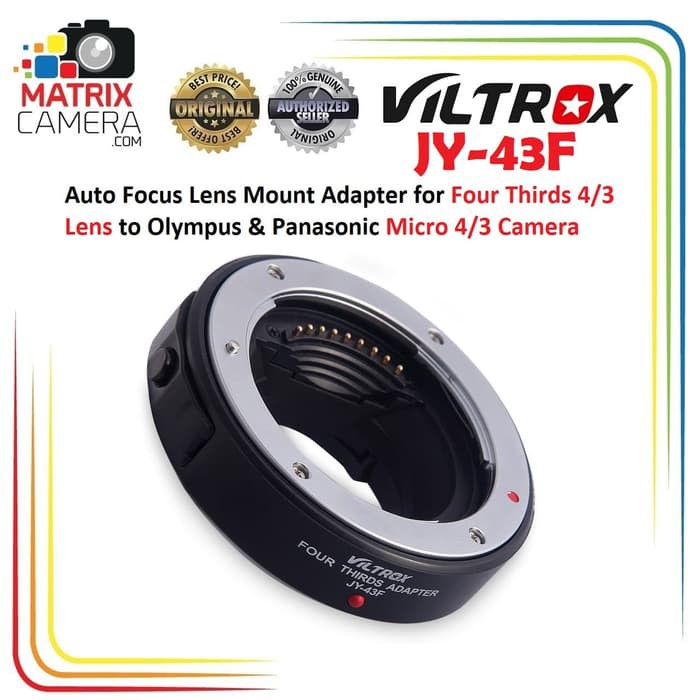 Jual Viltrox JY-43F Lensa Mount Adapter Four Thirds 4/3 Lens to M4/3 ...