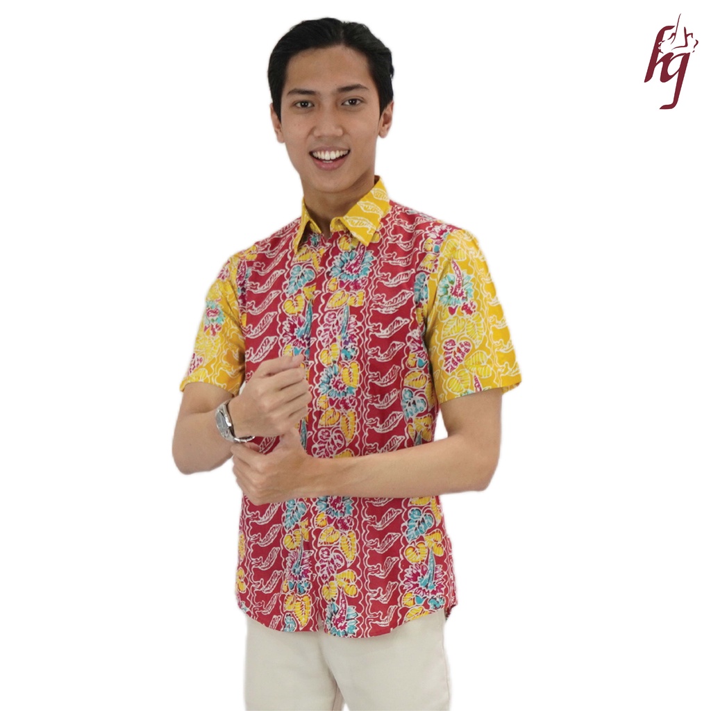 Jual HANDAYANI GEULIS Kemeja Batik Bogor Lengan Pendek - Motif Tilu ...