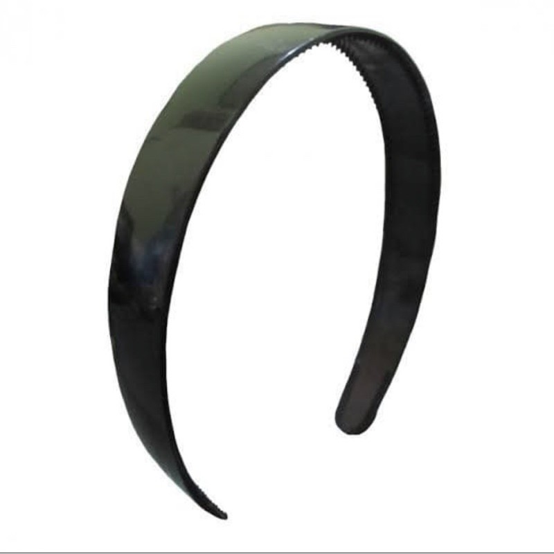 Jual bando lebar hitam high quality tebal bando polos hitam | Shopee ...