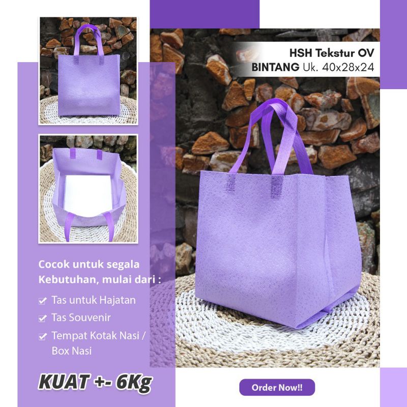 Jual tas hajatan box 24x24 atau 25x25, tas spunbond, tas berkat, tas box nasi | Shopee Indonesia