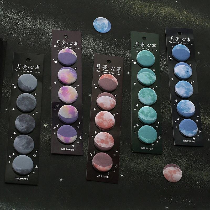 Jual Sticky Note Moon Mini / Memo Notes Bentuk Bulat Isi 150 Lembar ...