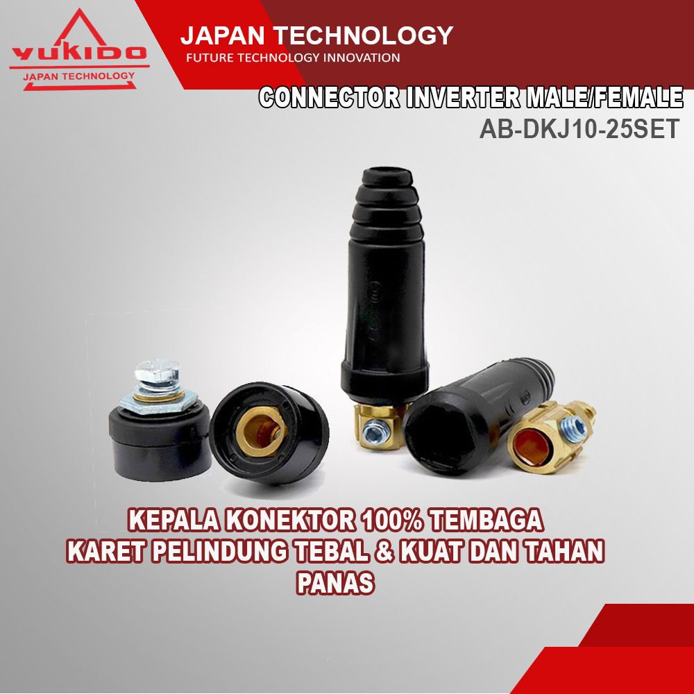 Jual PROMO !!!! COD YUKIDO Conector Kabel Las Inverter Welding 10-25mm ...