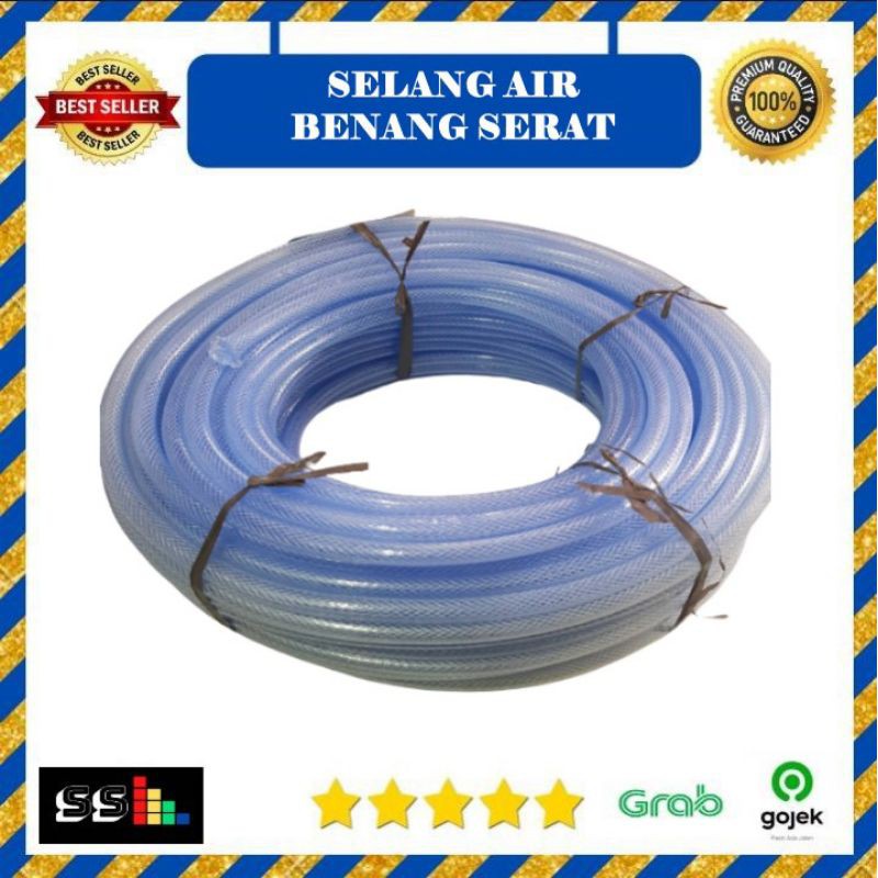 Jual SELANG AIR BENANG SERAT 1/2" | 5/8" | 3/4" INCH PER METER METERAN | Shopee Indonesia