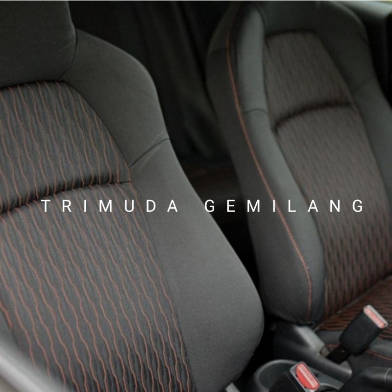Jual Bahan Kain Jok Mobil Original Fabric Hitam Garis Orange | Shopee ...