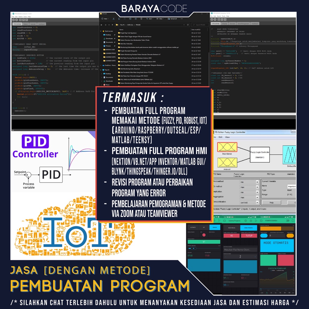 Jual JASA PROGRAM + KONSULTASI PROJEK TUGAS AKHIR ELEKTRO MEKATRONIKA ROBOTIK/ARDUINO/RASPBERRY ...