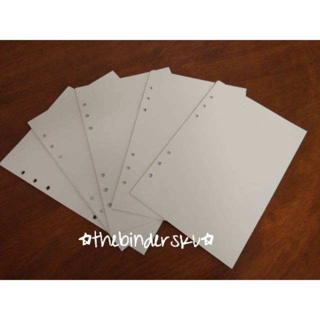 Jual ISI BINDER A5 6 RING PUTIH POLOS REFILL KERTAS MEMO ISI 40 LEMBAR ...
