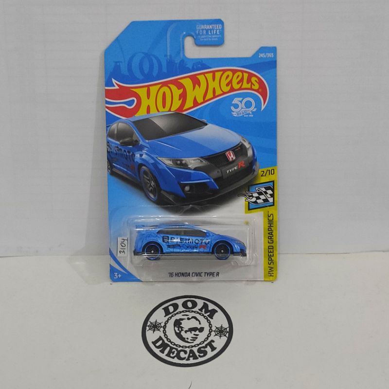Jual Hotwheels Honda Civic Type r blue | Shopee Indonesia