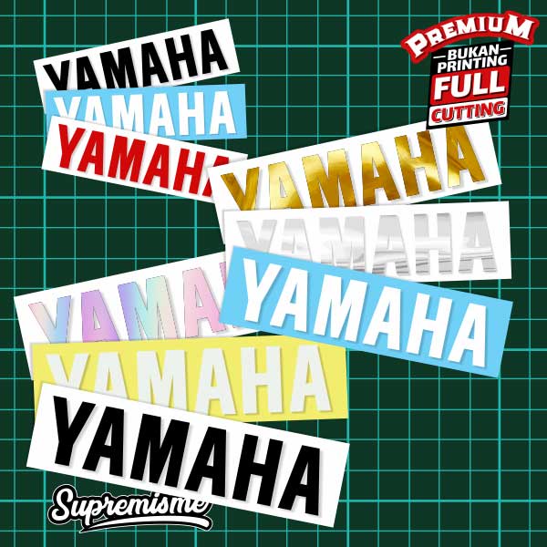 Jual Stiker Yamaha / Sticker Tulisan Yamaha / Sticker Yamaha / Sticker ...