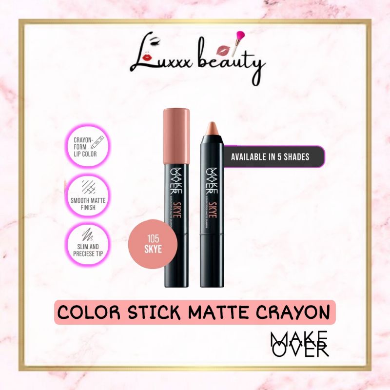 Jual MAKE OVER Color Stick Matte Crayon | Lipstick Matte | Tahan Lama ...