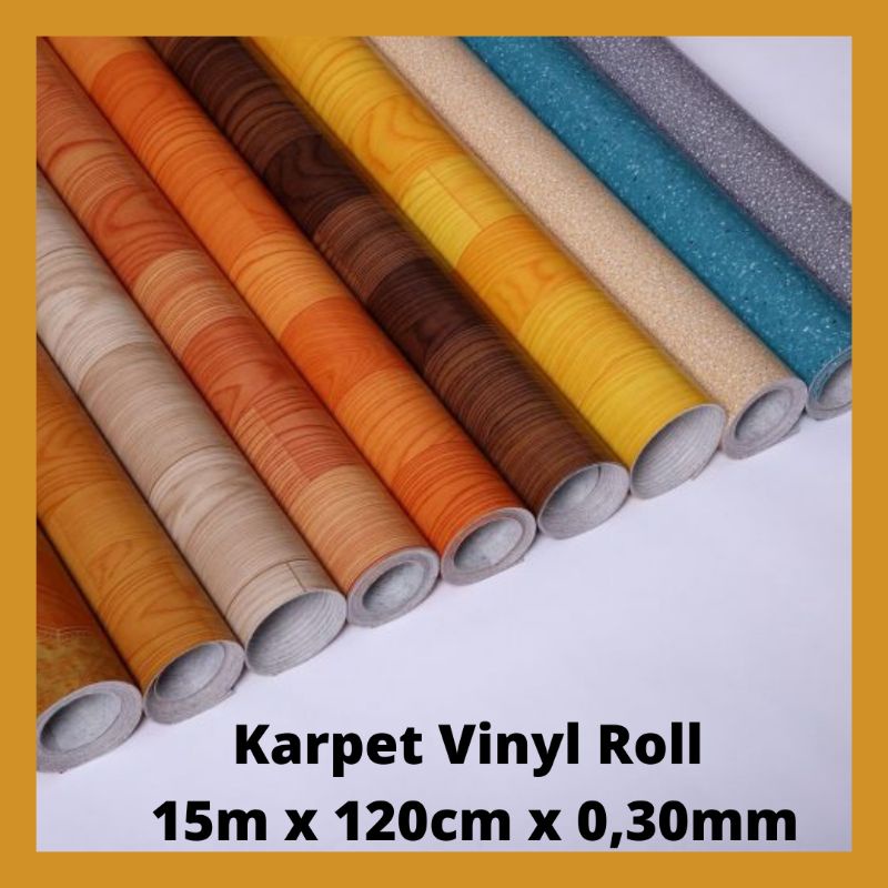 Jual Jual Karpet Plastik Vinyl 1 ROLL 15 meter Untuk Alas Meja dan ...