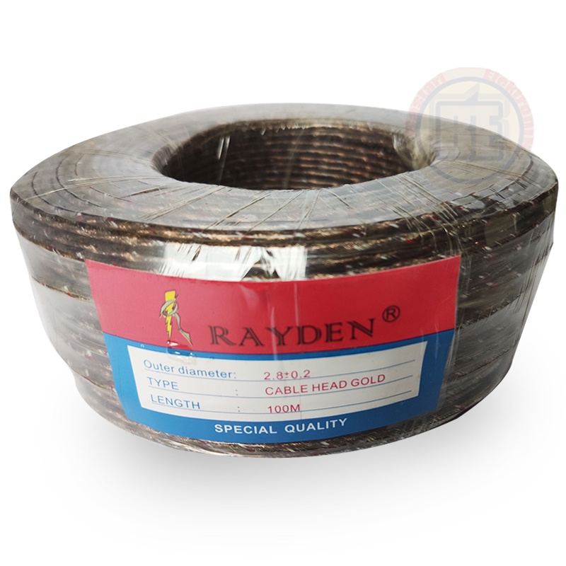 Jual Kabel Head Stereo Transparan Gold Input Audio isi 3 Panjang 100m 1 ...