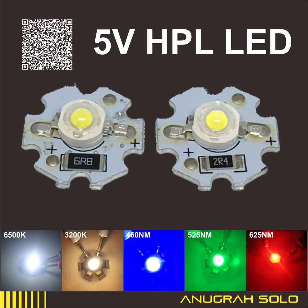 Jual HPL LED 1W 3W 5V DENGAN PCB | Shopee Indonesia