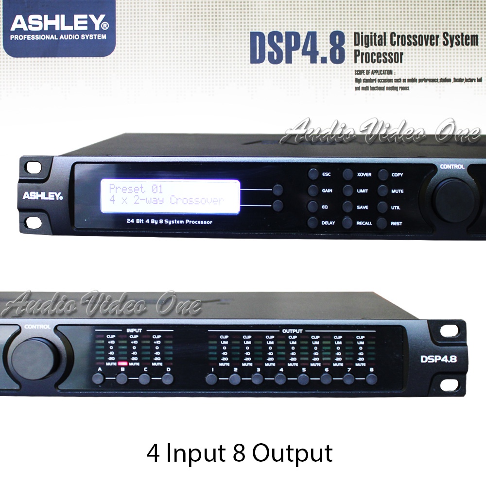 Jual DLMS ASHLEY DSP4.8 CROSSOVER DIGITAL 4 INPUT 8 OUTPUT MANAGEMENT SYSTEM ASHLEY DSP 48 ...