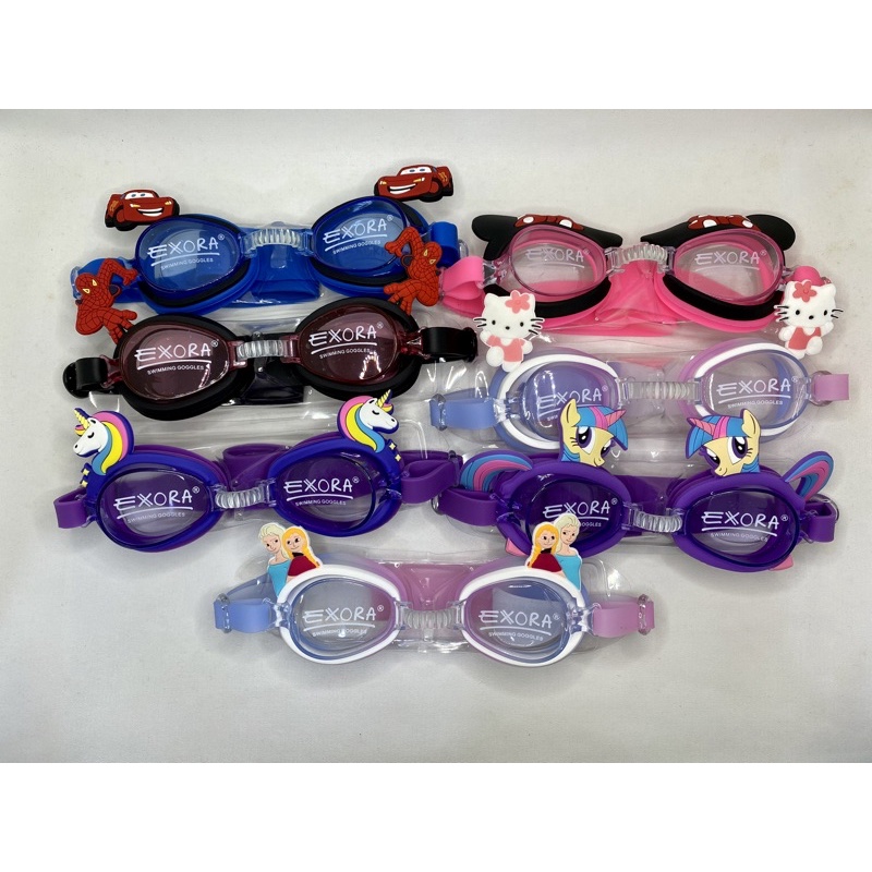 Jual EXORA E9817 Kacamata Renang Karakter Anak Kids Swim Goggles ...