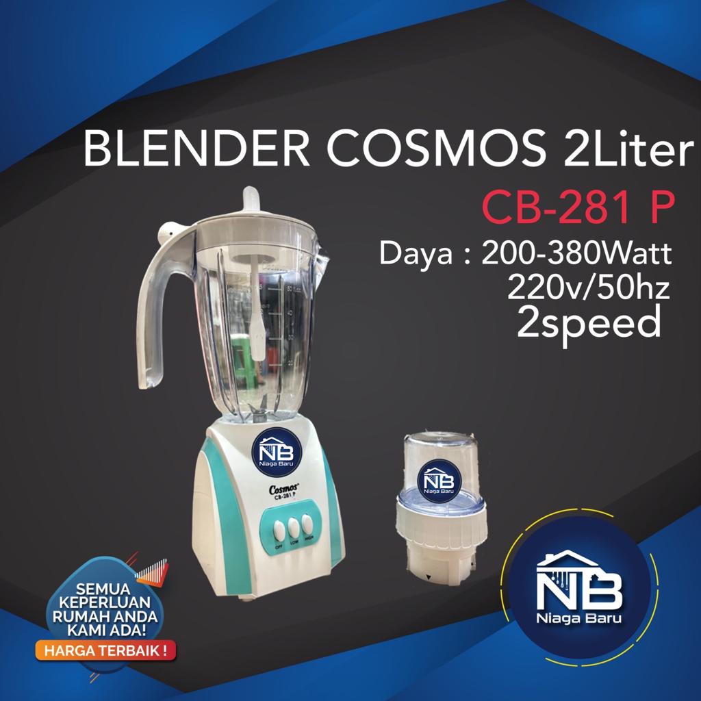 Jual Blender Cosmos Plastik 2 Liter 2 in 1 Cosmos CB-281P Blender Cosmos CB 281 Putih | Shopee ...