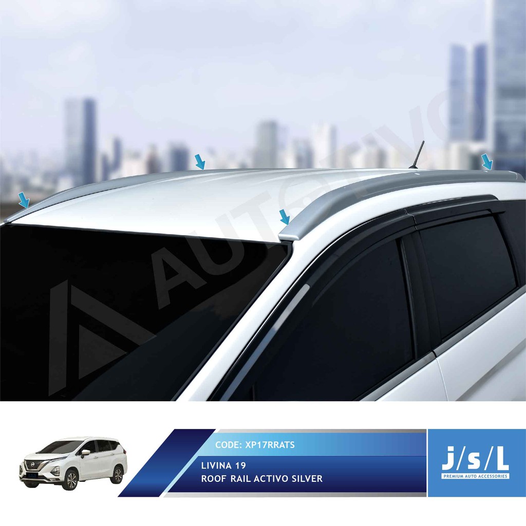 Jual JSL Roof Rail All New Nissan Livina 2019 Model Activo Silver ...