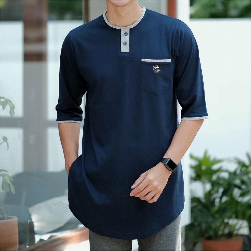 Jual SAIFUDDIN Koko Kurta Badar Baju Muslim Pria Dewasa koko Polos ...