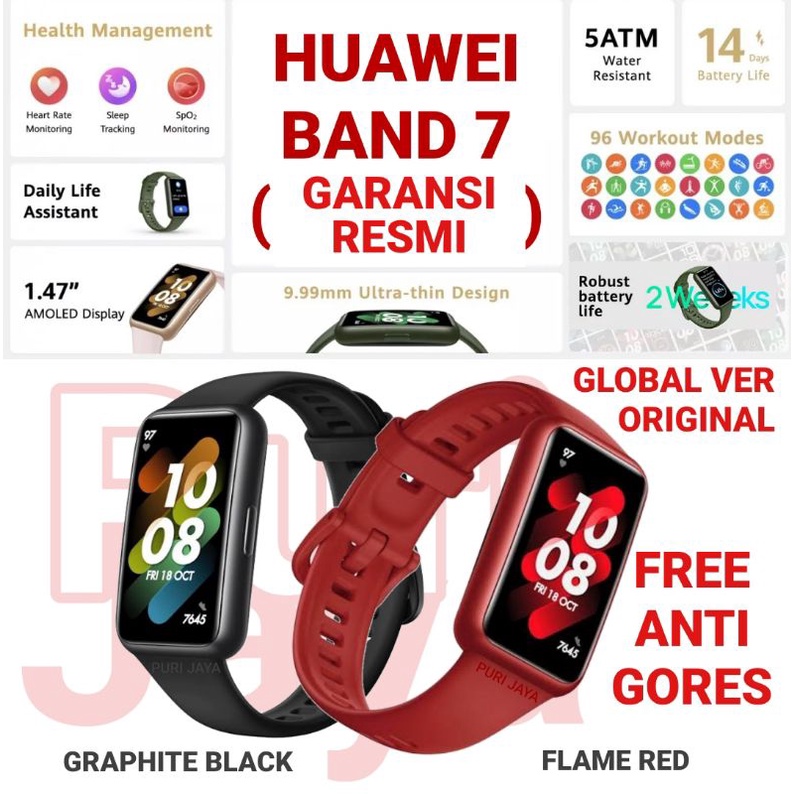 Jual HUAWEI BAND 7 Smartband Jam Tangan Sport Health SPO2 Blood Oxygen ...