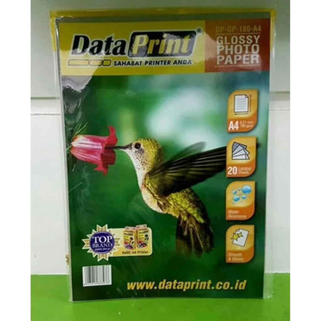 Jual KERTAS FOTO DATA PRINT 180 GSM GLOSSY | Shopee Indonesia