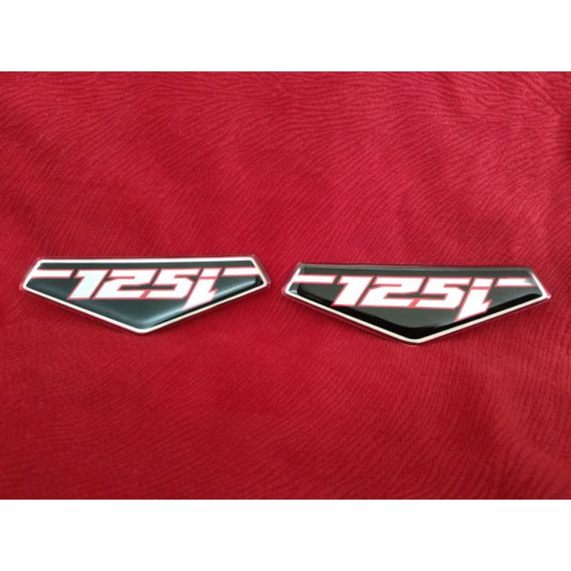 Jual sticker emblem 125i (merah hitam) | Shopee Indonesia