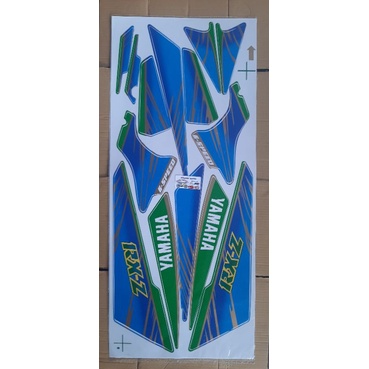Jual STIKER STRIPING LES BODY MOTOR YAMAHA RXZ RX Z BIRU HIJAU | Shopee Indonesia