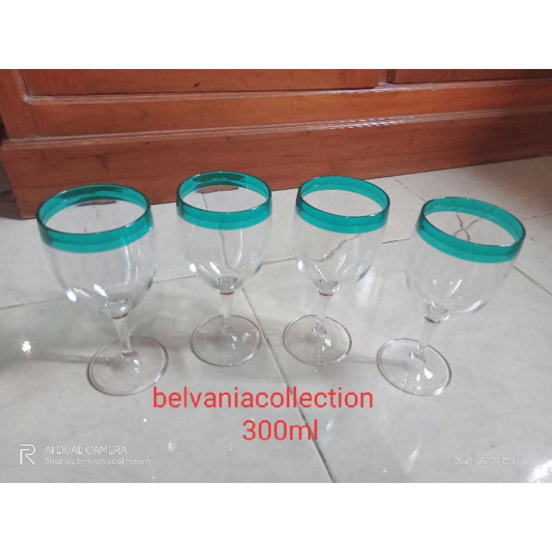 Jual tupperware gelas allegra sparkling gelas kristal tupperware( 4pcs ...