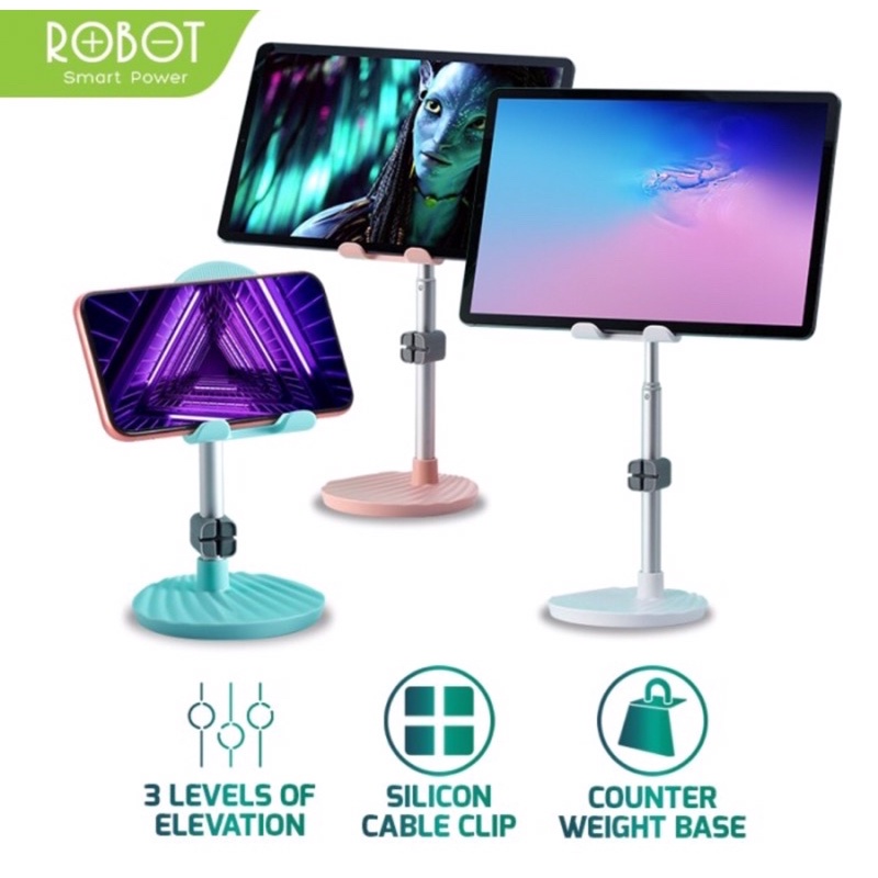Jual Stand Holder Universal Handphone Tablet Ipad Robot Rt-US08 ...