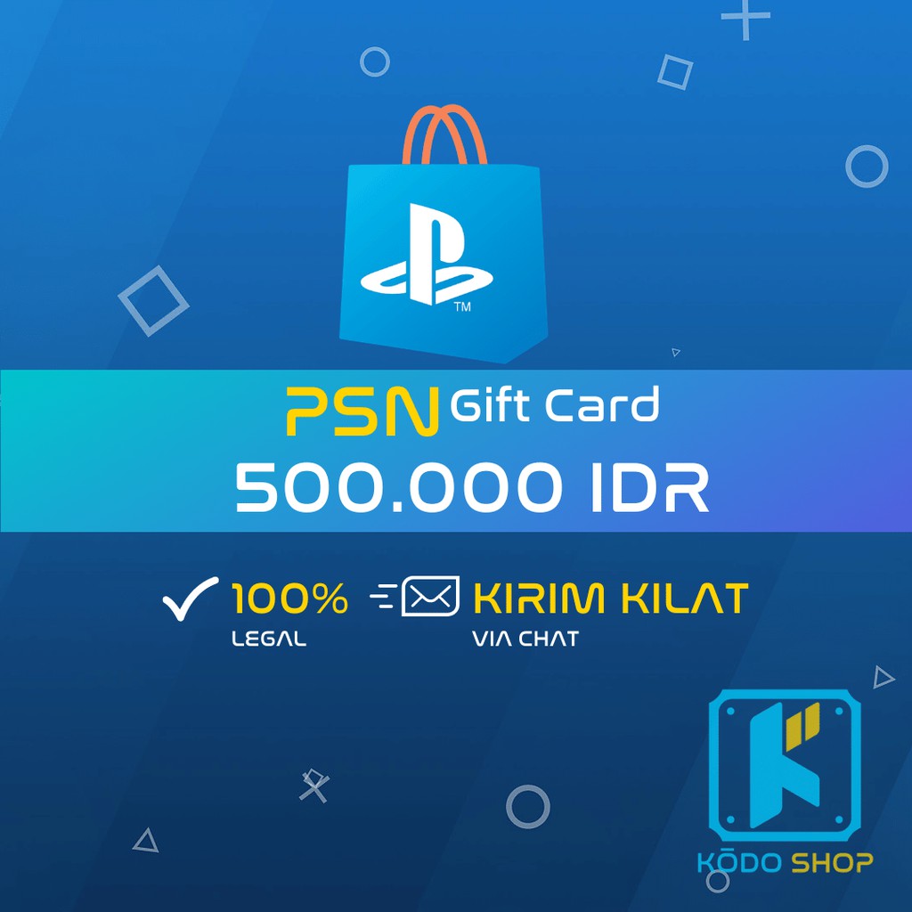 Jual PSN 500K IDR | PS4 PS5 | REG 3 INDONESIA | PLAYSTATION NETWORK ...