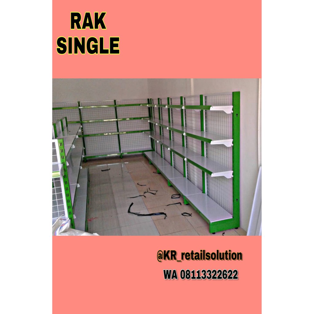 Jual Rak Single Gondola Display Toko Minimarket Swalayan Supermaket ...
